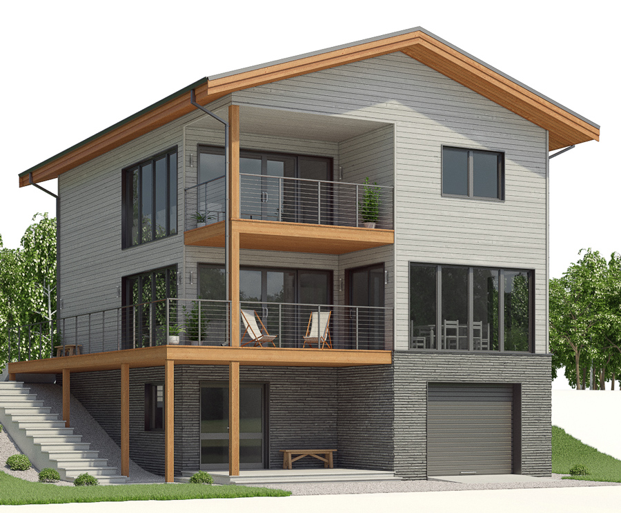 Hillside Home Plan CH509 House Plan